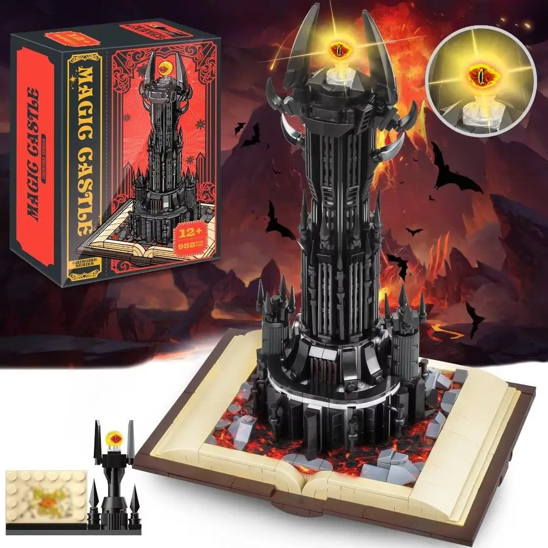 An-is-de-Senhor-Sauron-Eye-Building-Blocks-com-Luz-LED-Magic-Gastle-on ...
