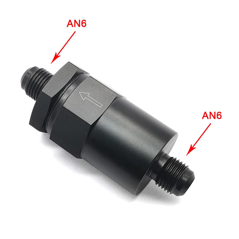 6AN Billet Inline Fuel Filter 30 Micron Aluminum Black - AliExpress 34