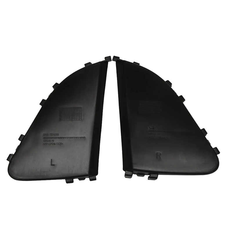 1-Pair-Front-Left-Right-Side-Bumper-Center-Grille-Cover-Black-Plastic ...