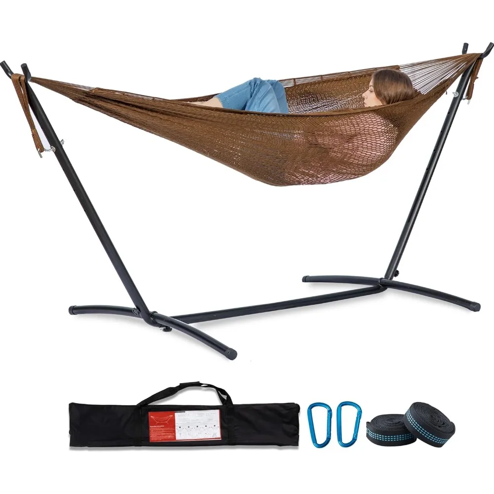 Tourist-Hammock-Camping-Handwoven-XL-Mayan-Thick-Rope-Hammocks-With ...