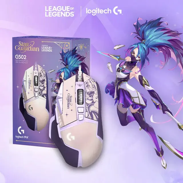 Logitech-ratón Gaming G502 Hero League of Legends Star Guardian Edition ...