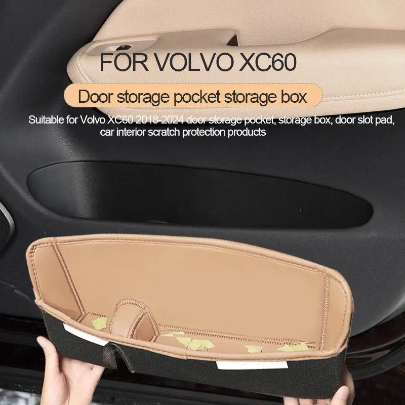 For-Volvo-xc60-door-storage-pocket-door-slot-pad-Bin-bag-interior ...