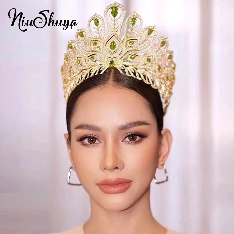 NiuShuya-corona-de-pelo-de-diamantes-de-imitaci-n-de-cristal-redondo ...