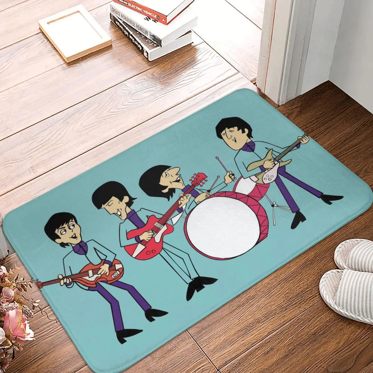 The-Beatle-A-Good-and-Popular-Band-Non-slip-Doormat-Four-People-Bath ...