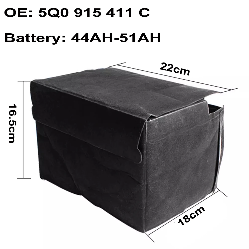 x1 58-72AH Battery Box Tray Cover For VW Golf 7 7.5 GTI R Jetta 6 ...