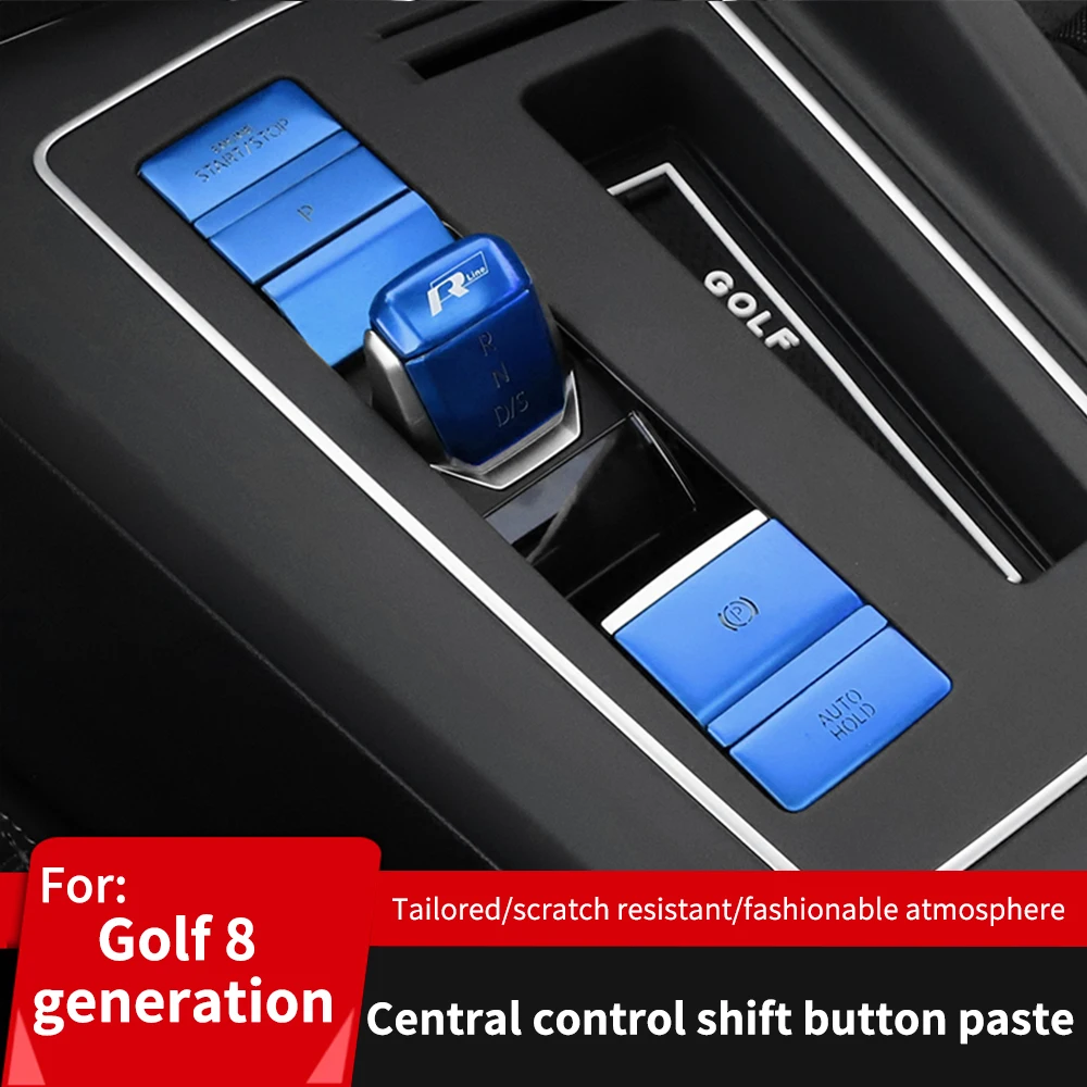 Car-interior-central-control-panel-shift-button-sticker-door-unlocking ...