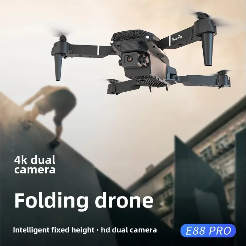 E88 Aerial Drone Camera HD Dual Entry-Level Foldable Remote Control ...