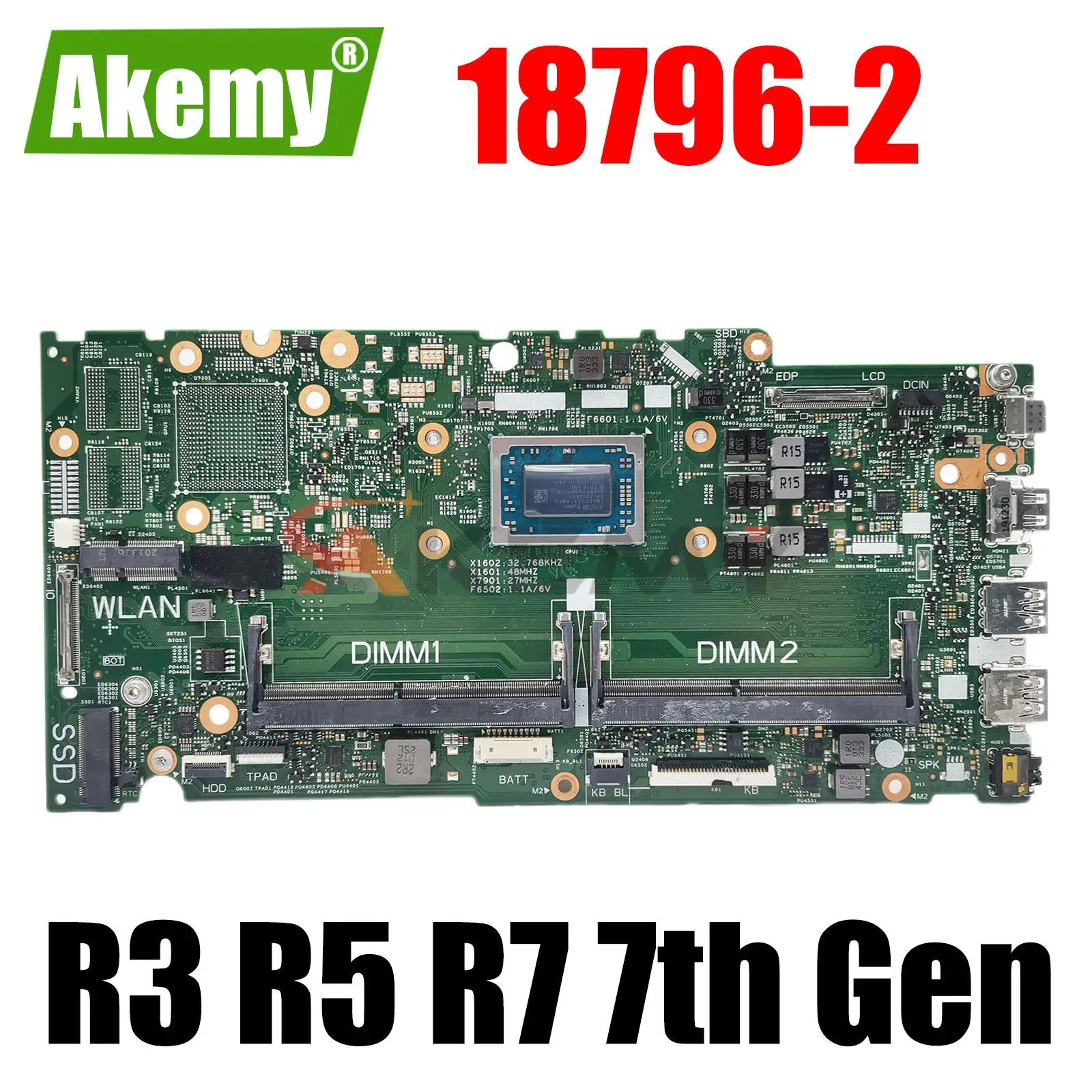 Original-For-Dell-Inspiron-15-5585-Laptop-Motherboard-With-R3-3200U-R5 ...