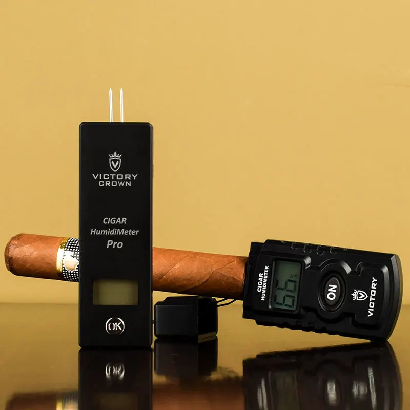 Cigar Moisture Meter Hygrometer Digital USB Pocket Cigarettes Damp ...
