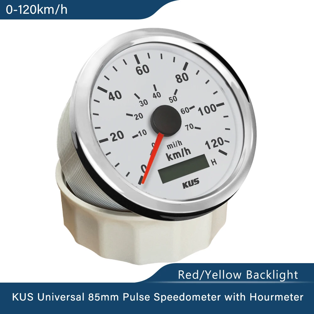KUS-Waterproof-Pulse-Signal-85mm-Speedometer-Speed-Gauge-0-120km-h-0 ...