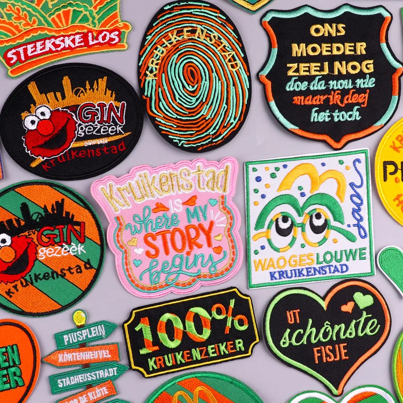 Kruikenstad-Carnival-Iron-On-Patches-On-Clothes-Netherland-Festival ...