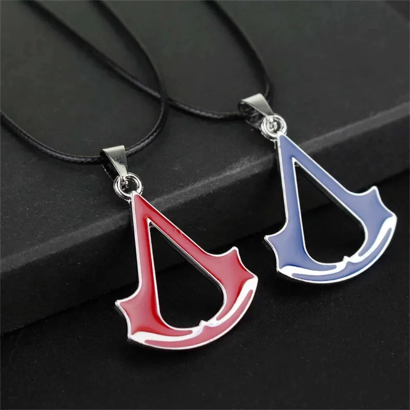 Assassins-Leather-choker-Necklaces-Jewelry-For-Men-Women-Alloy-Game ...