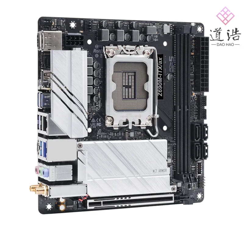 Asrock Z690M-ITX/AX マザーボード 64 ギガバイト PCI-E5.0 M.2 HDMI LGA 1700 DDR4 ...