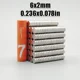 Round 20/50/100/200Pcs 6x2 Neodymium Magnet 6mm x 2mm N35 NdFeB Super ...