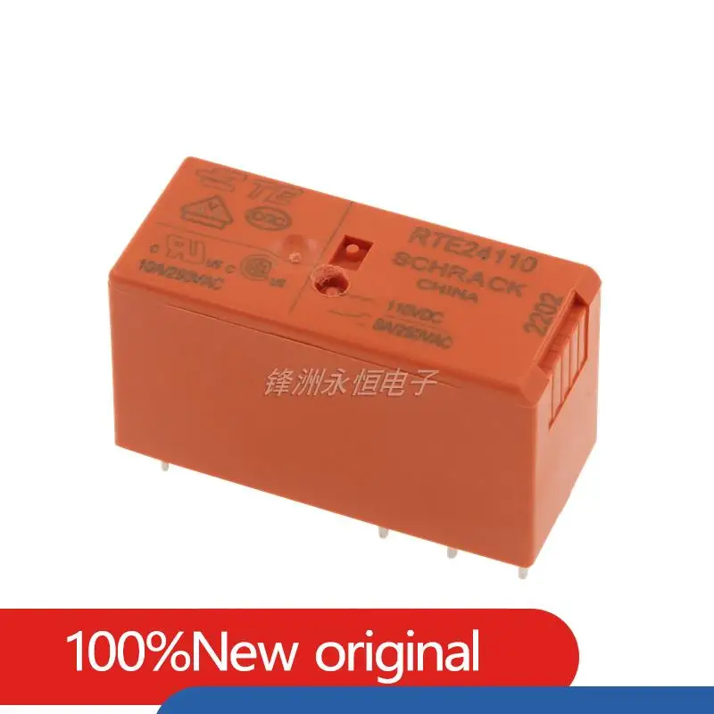 10PCS-lot-100-Original-New-Relay-RTE24110-110VDC-8A-8PIN-Two-opening ...