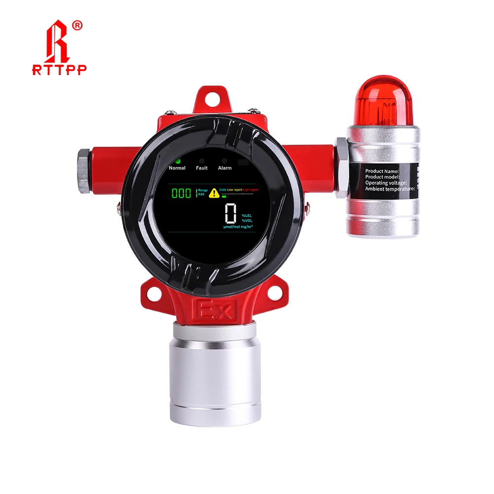 4-20MA RS485 Fixed Explosion-proof Combustible Gas Detection Analyzers CO O3 O2 H2S CH4 LEL VOC ...