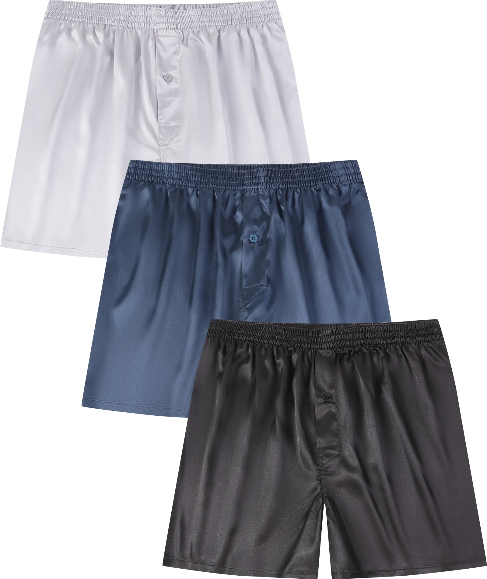 3-pcs-Men-s-Satin-Boxer-Shorts-Solid-Loose-Boxers-And-Underpants-Men ...