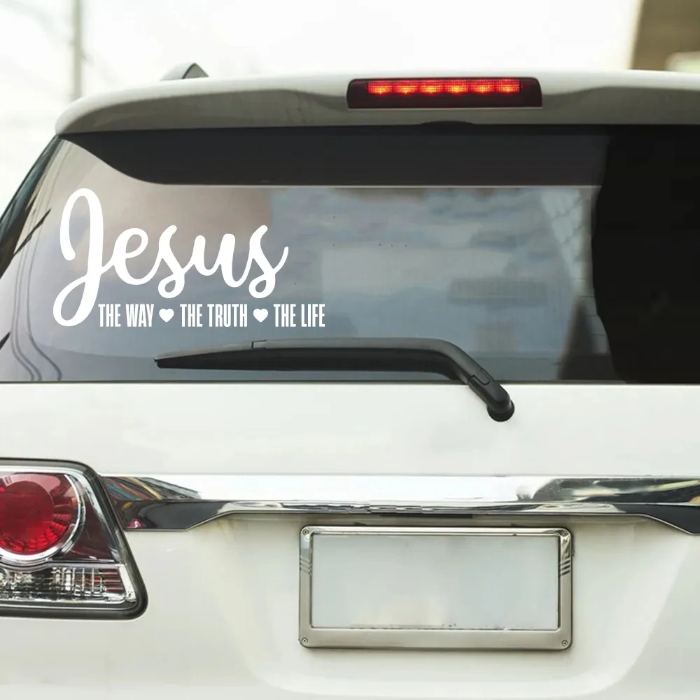 Jesus-The-Way-Truth-Life-Sticker-For-Car-Window-Decor-Religious-Decal ...