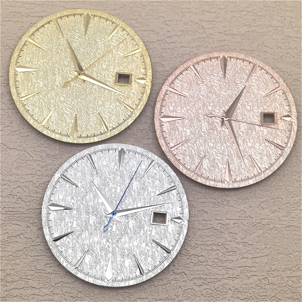 29mm 35mm Watch Dial and Hands Set Vertical Shiny Texture Surface with ...