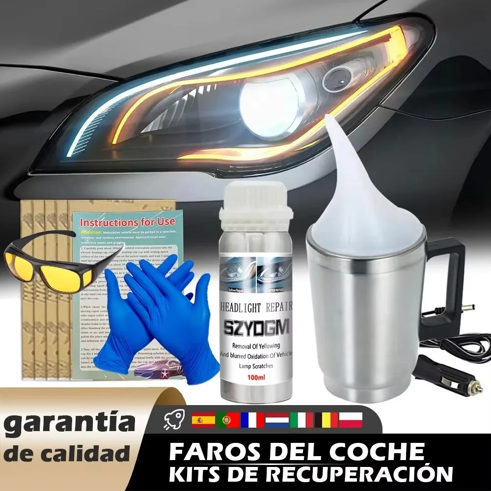 Car Headlight Restoration Kit Car Accessories Headlight Repair Polish ...