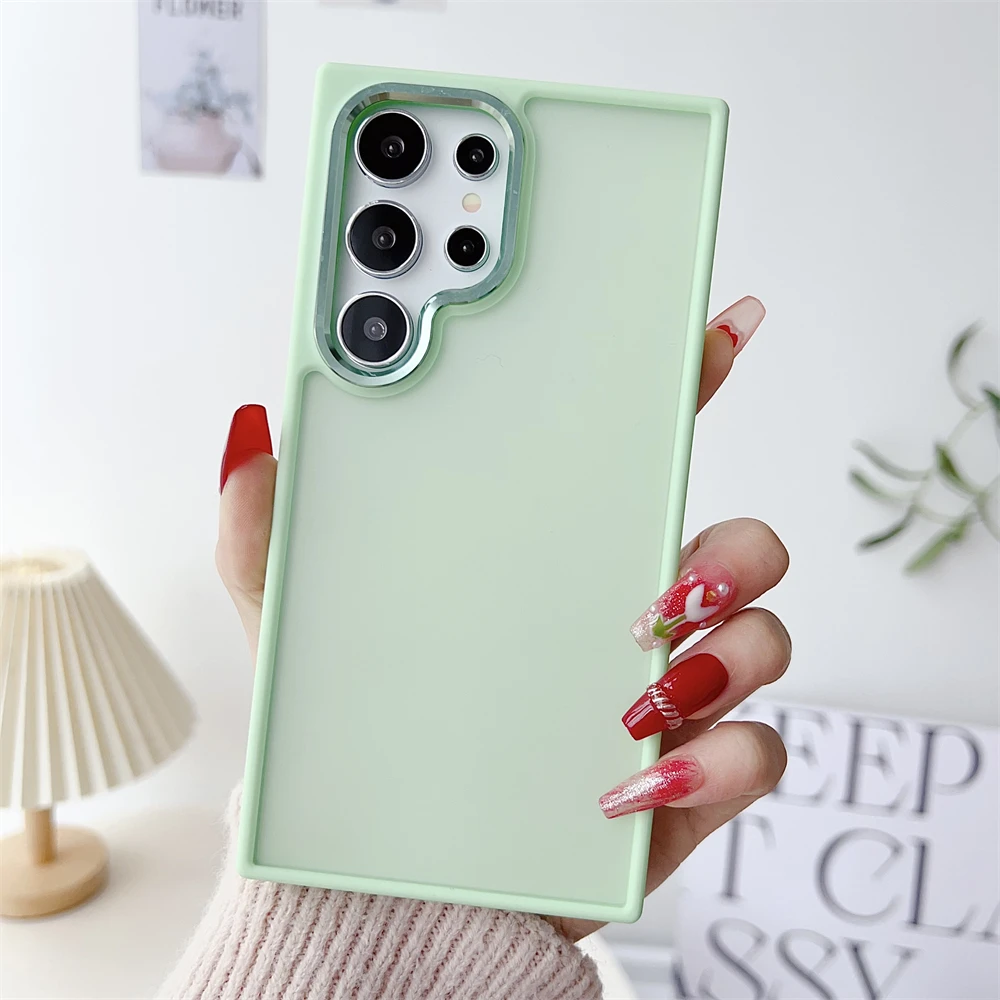 Luxury-Matte-Translucent-Phone-Case-For-Samsung-Galaxy-S24-Ultra-S23 ...