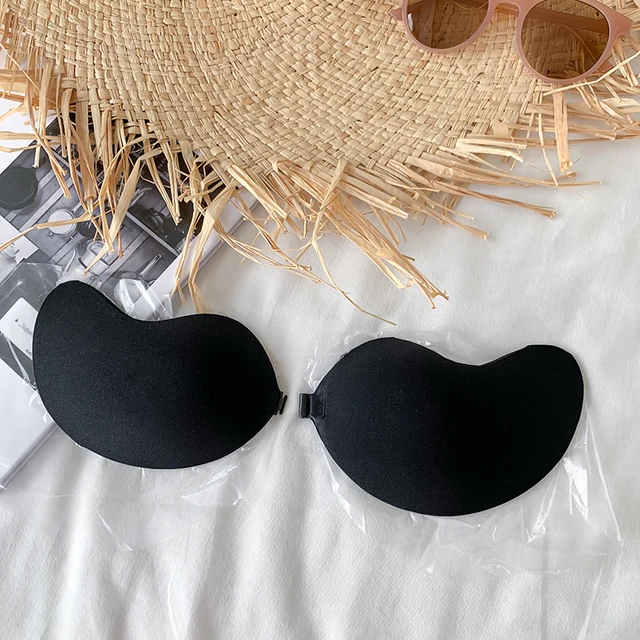 Women Invisible Push Up Bra Backless Strapless Bra Seamless Front ...