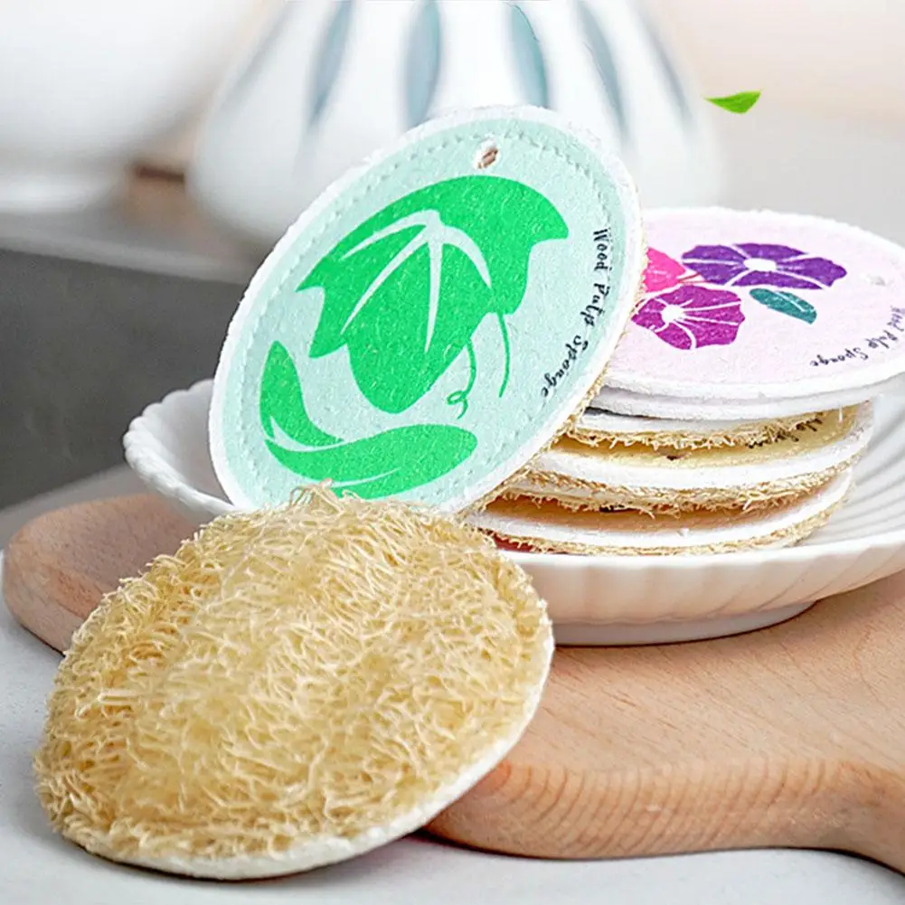 New-Cleaning-Cloth-Sponge-For-Kitchen-Melamine-Dishwashing-Sponge-Wood ...