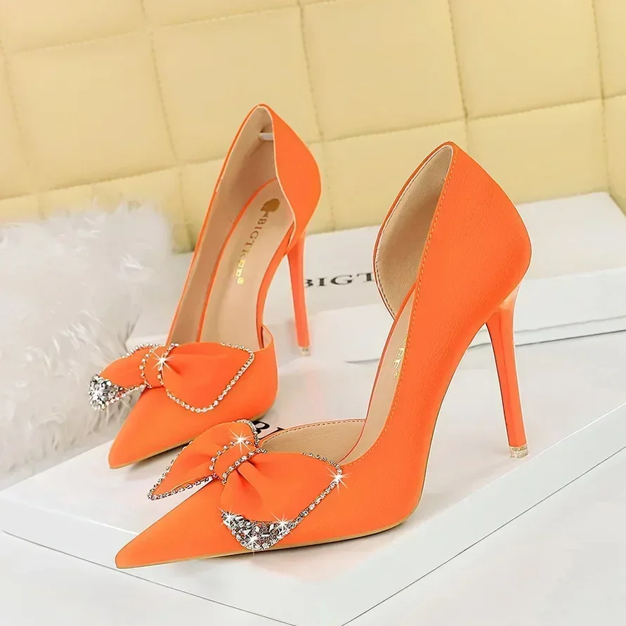 Plus-Size-Women-Sweet-11cm-Thin-High-Heels-Party-Luxury-Pumps-Lady ...