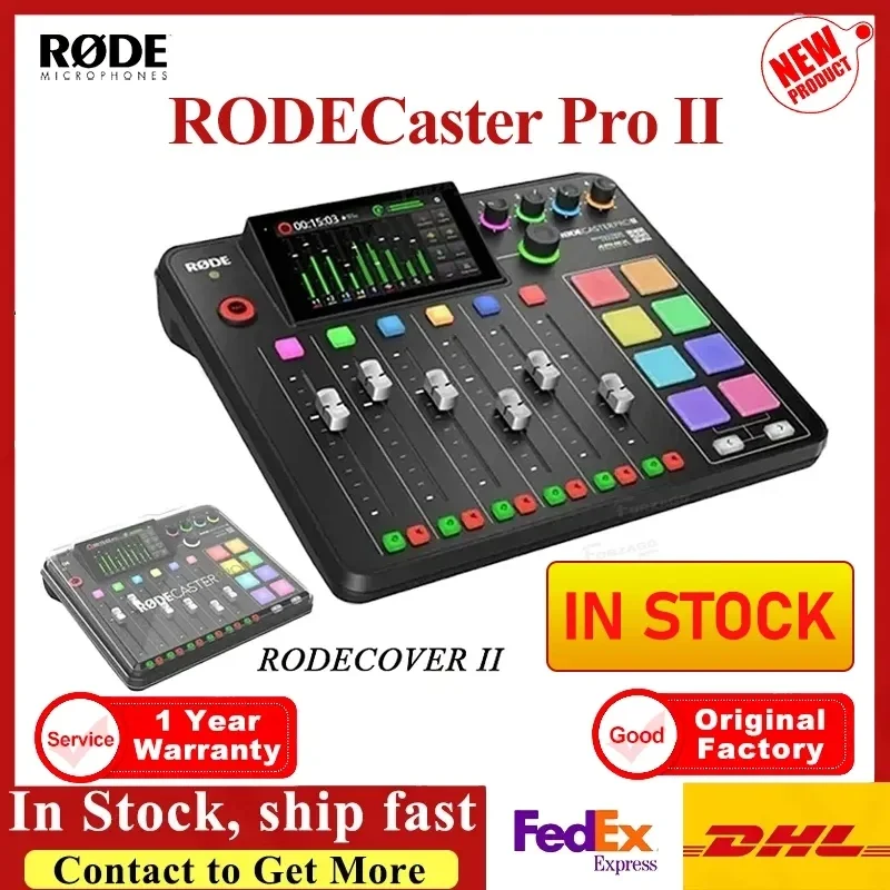 Est-dio-de-produ-o-udio-integrado-RODECaster-Pro-II-para-podcasters-fl ...