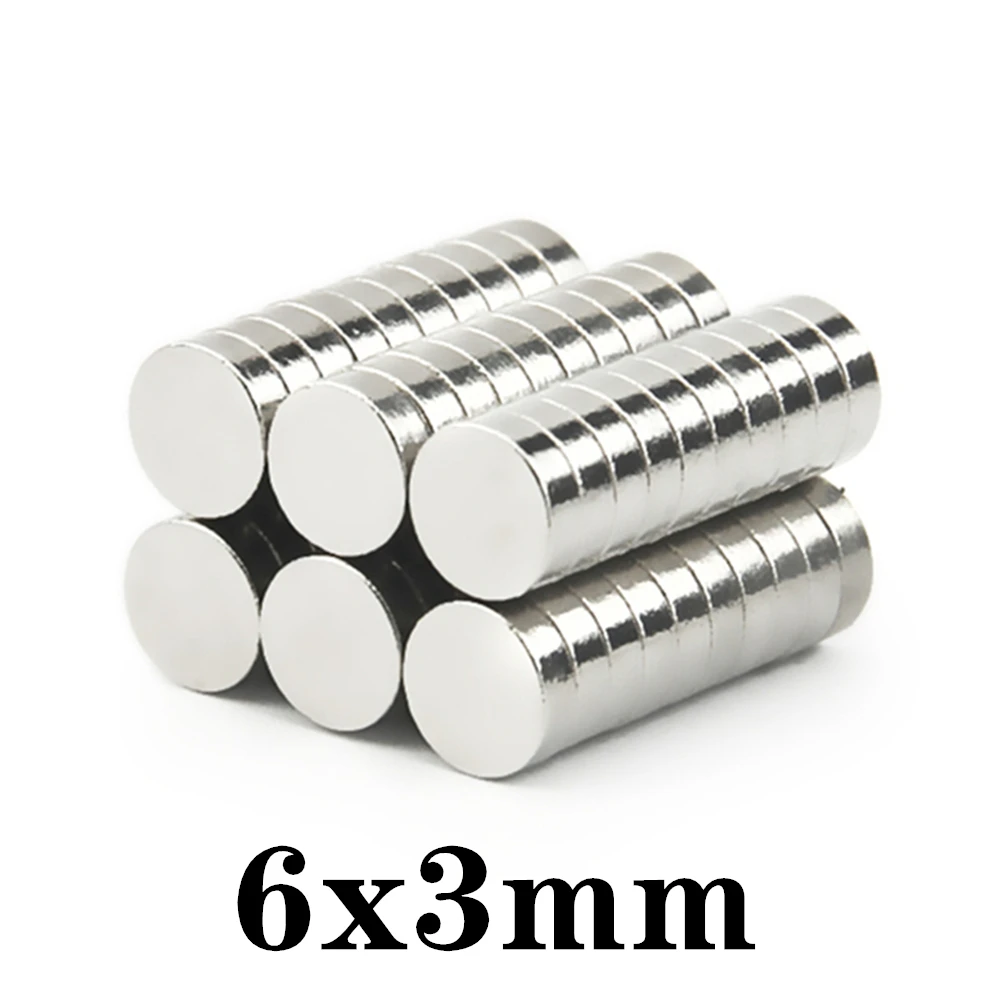10-1000pcs-6x3mm-Magnet-Small-Round-Magnet-Strong-magnets-Rare-Earth ...