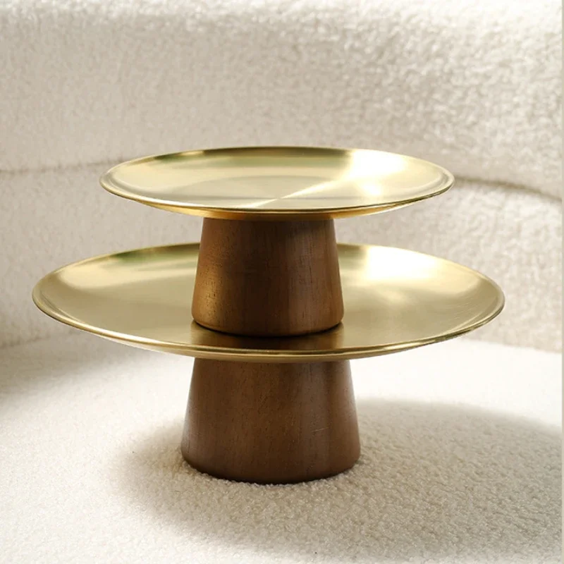 Dessert-Plate-Tall-Tray-Trays-to-Serve-Food-Stainless-Steel-Display ...