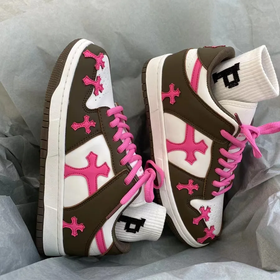 Shoes Pink Sneakers Fashion | Pink Women Shoes Sneakers | Pink Casual ...