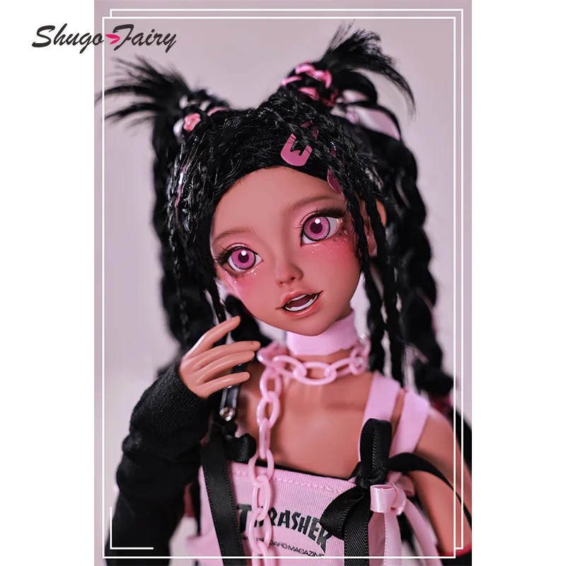 ShugaFairy Emery Bjd Doll 1/4 Lolita Pink Rock Rivet Style Y2K ...