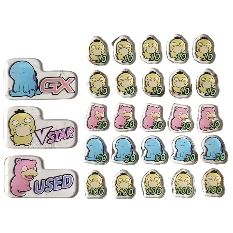 Pokemon-Psyduck-Slowpoke-Quagsire-USED-GX-VSTAR-Self-Made-Acrylic-Board ...