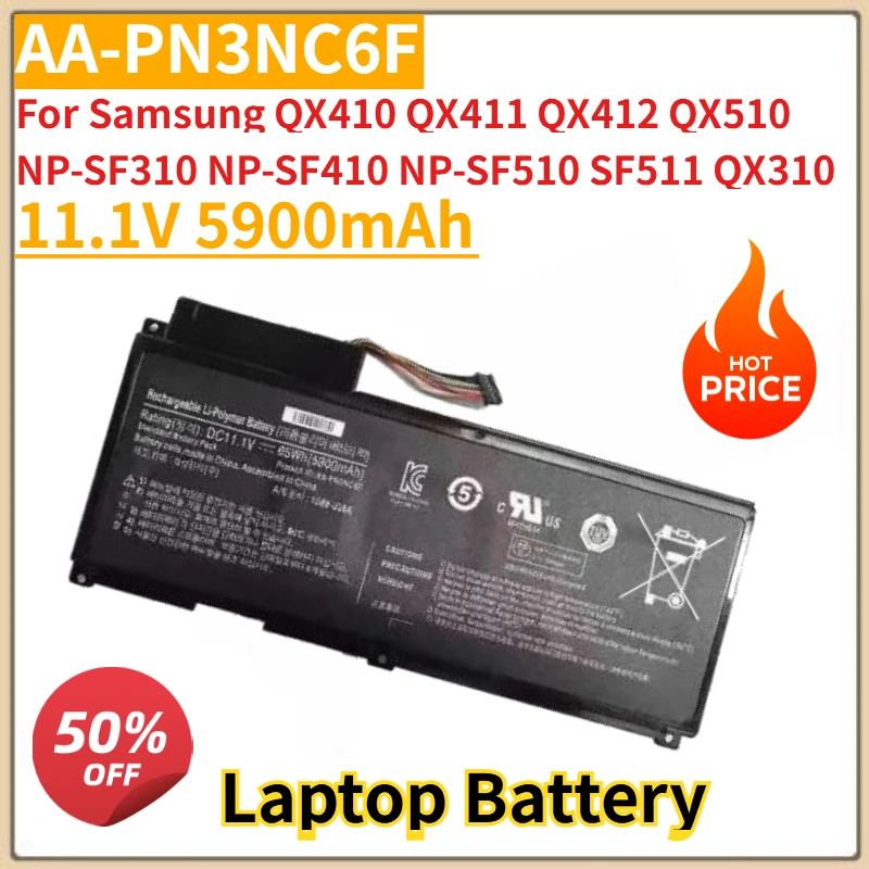 High Quality AA-PN3NC6F Laptop Battery 11.1V 5900mAh For Samsung QX410 ...