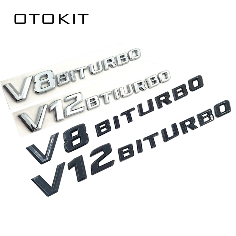 3D-ABS-Car-Sticker-V12-V8-BITURBO-Logo-Emblem-Badge-Rear-Side-Car ...