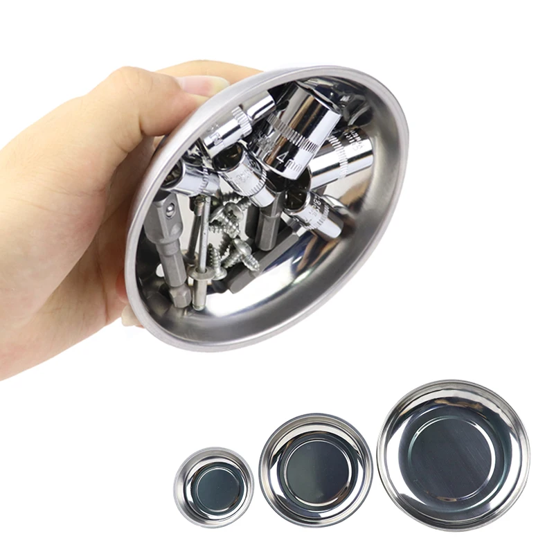 3-4-6-Magnetic-Tray-Circular-Magnetic-Parts-Bowl-Screw-Storage-Tray ...
