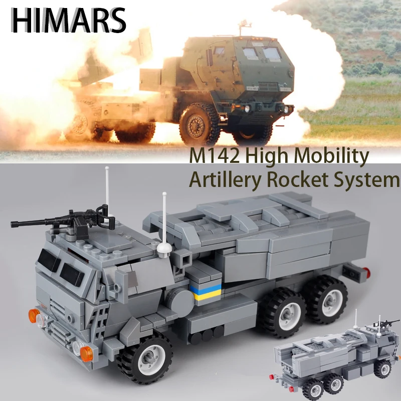 Mliatry-uns-Armee-Soldaten-fahrbare-Tr-gerrakete-himars-Bausteine-m142 ...