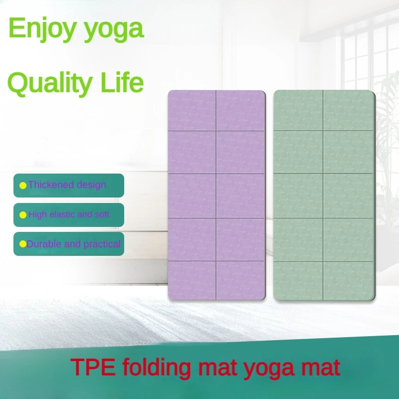 Foldable-Yoga-Mat-Eco-Friendly-TPE-Folding-Travel-Fitness-Exercise-Mat ...