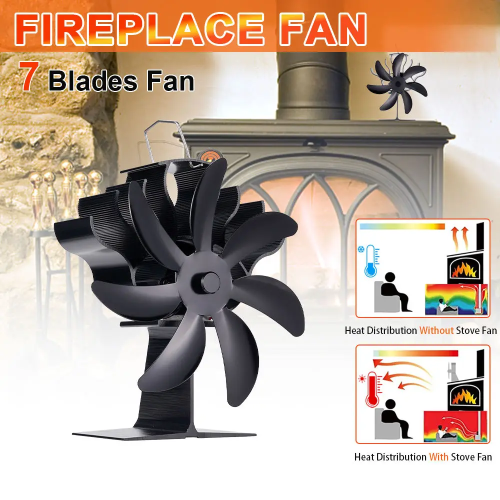 4-5-7-Blades-Warmte-Aangedreven-Kachel-Ventilator-Open-Haard-Muur ...