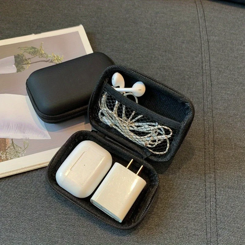 Stylish Eva Headphone Data Cable Storage Hard Drive Bag Simple Portable ...