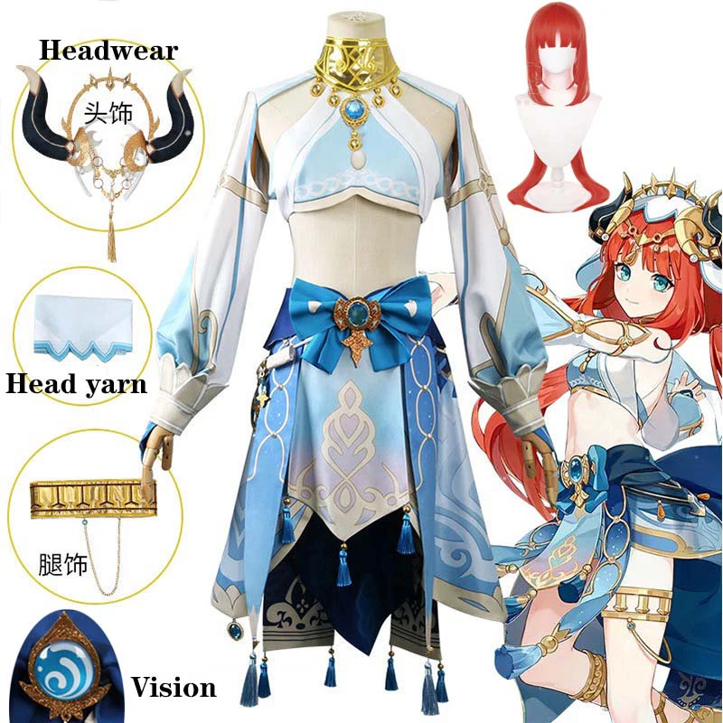 Genshin Impact Nilou Sumeru Hydro disfraz de Cosplay para mujer ...