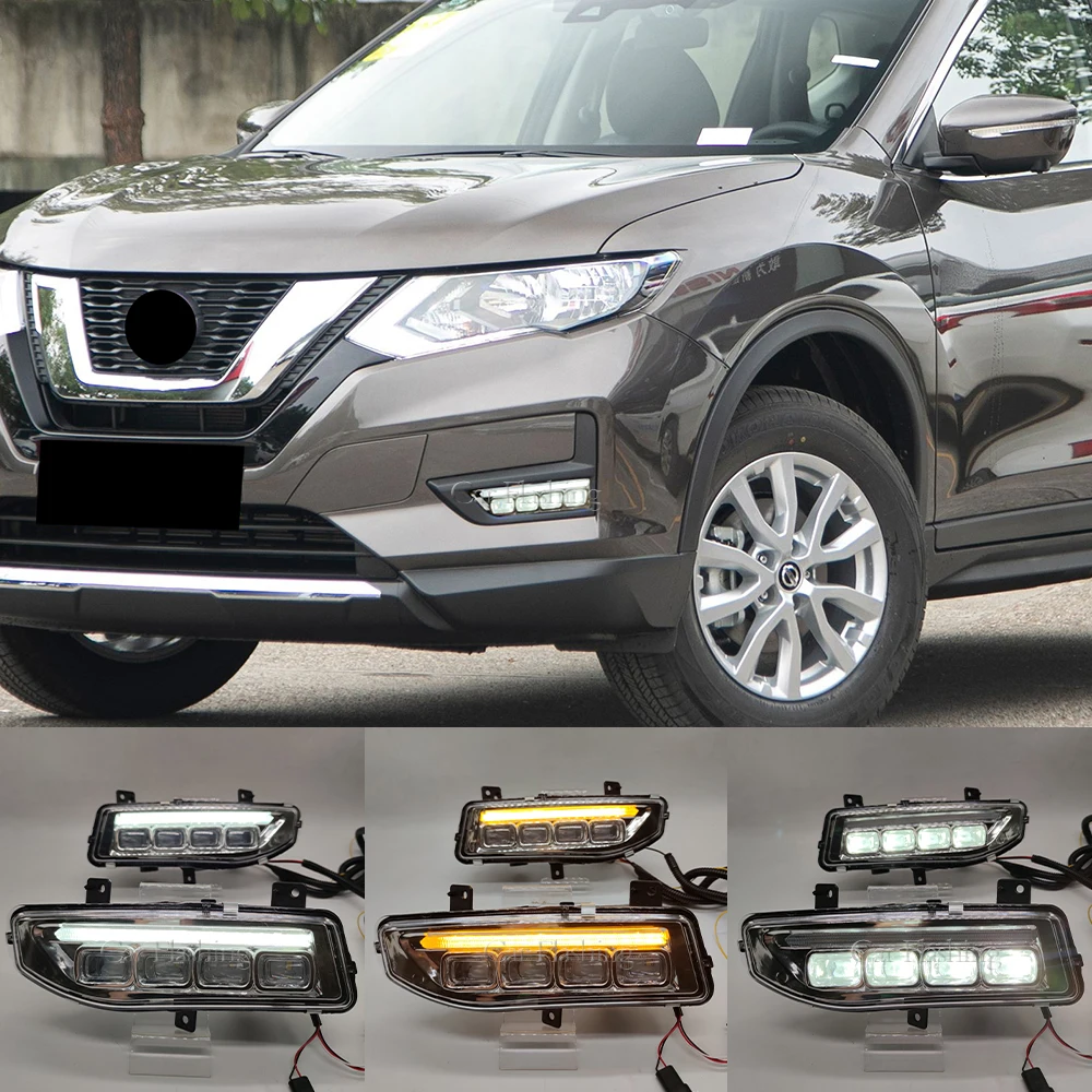 For Nissan Rogue Shayan Auto Parts Fog Lights Complete Set /X-Trail 2017-2020 With Bulbs ...