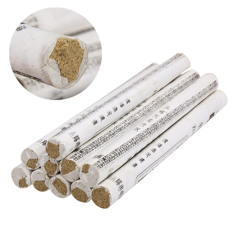 10Pcs Moxa Roll Pure Moxa Massage To Relieve Pain Moxibustion Stick ...