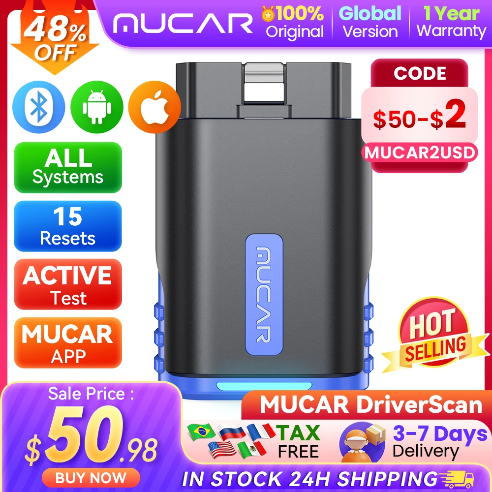 MUCAR-DriverScan-Bluetooth-Scanner-Car-Diagnostic-Tool-OBD2-Scanner ...