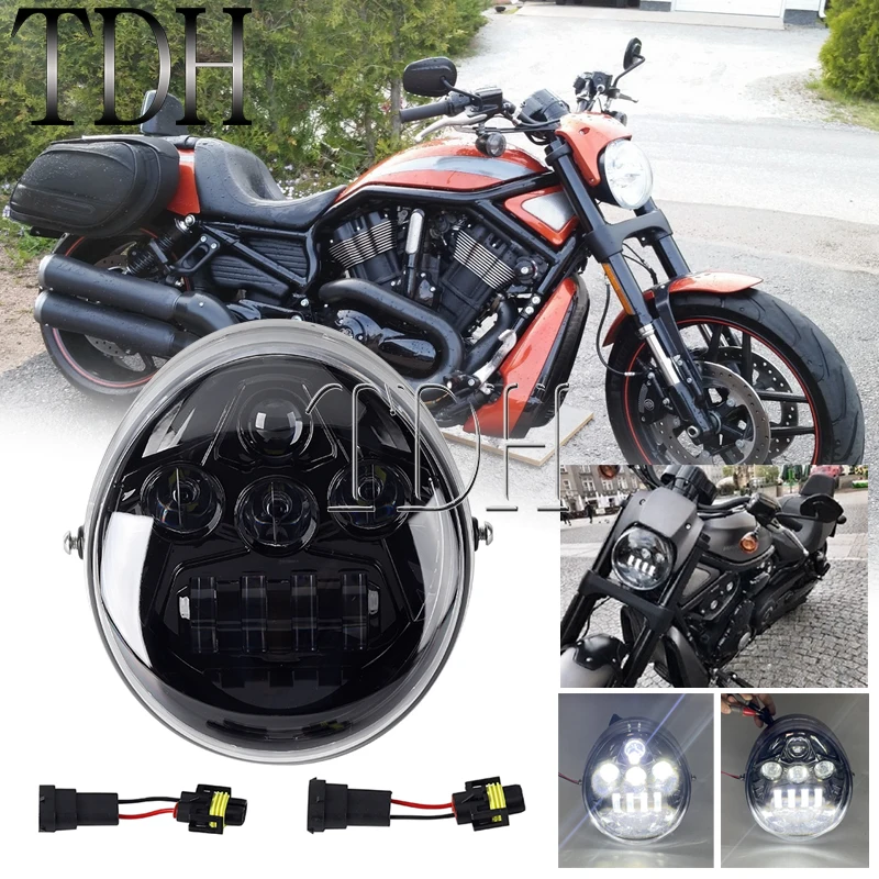 For-Harley-Vrod-Headlight-Lamp-Fits-V-Rod-VRSCA-VRSC-CVO-V-ROD-Muscle ...