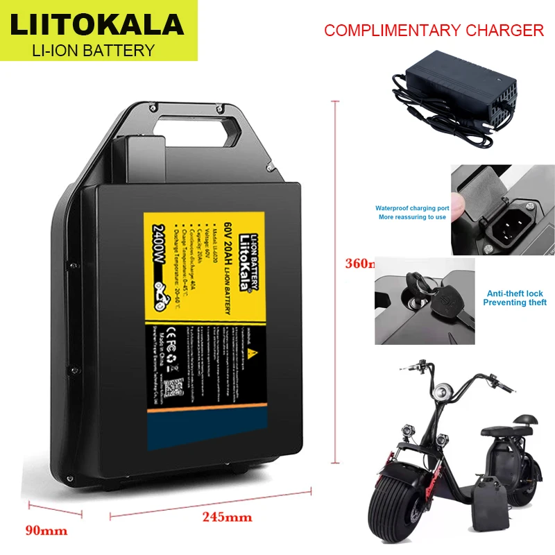 60V-20ah-30ah-Waterproof-Lithium-Battery-16-strings-18650-high-power ...