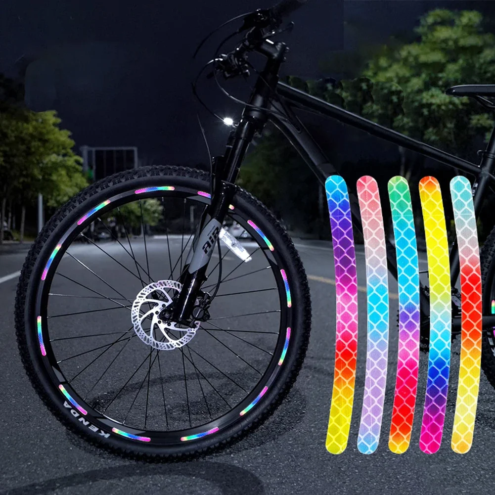 Mountain-Bike-Rainbow-Cool-Highlight-Reflective-Stickers-Motorcycle ...