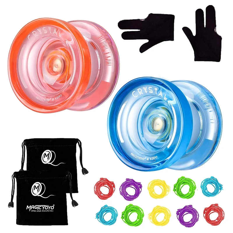 MAGICYOYO-K2-Responsive-Fingerspin-Yoyo-for-Kids-Beginners-Crystal-Yoyo ...