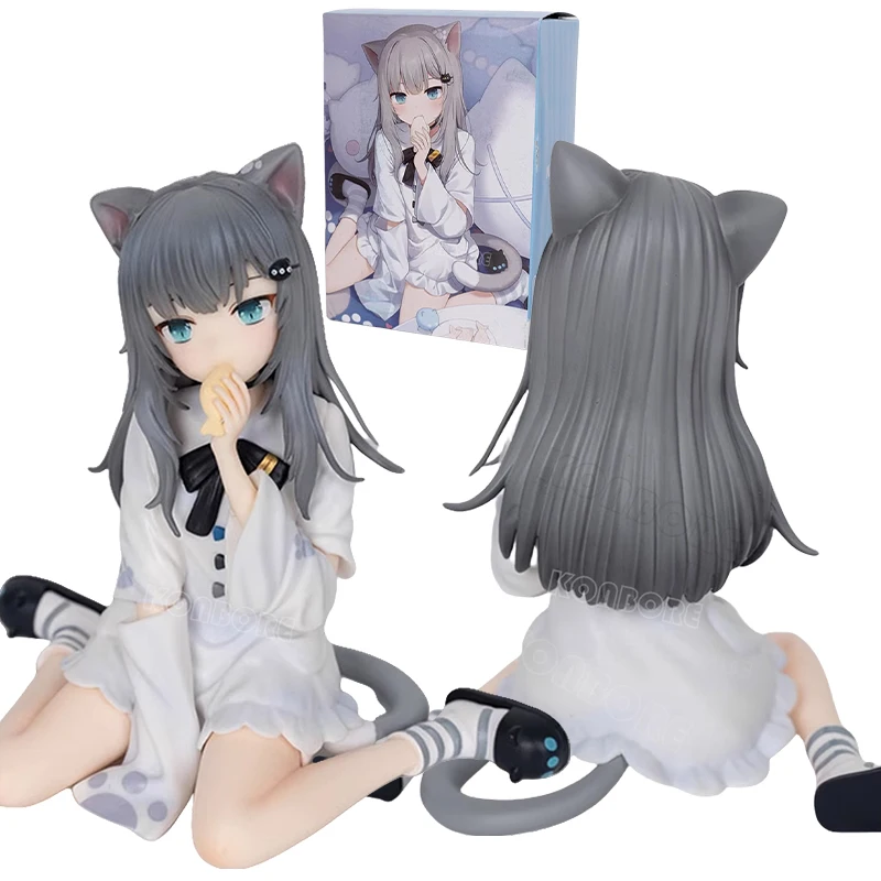 12cm Nachoneko Channel Anime Girl Figure Nachoneko Hennyano Action ...